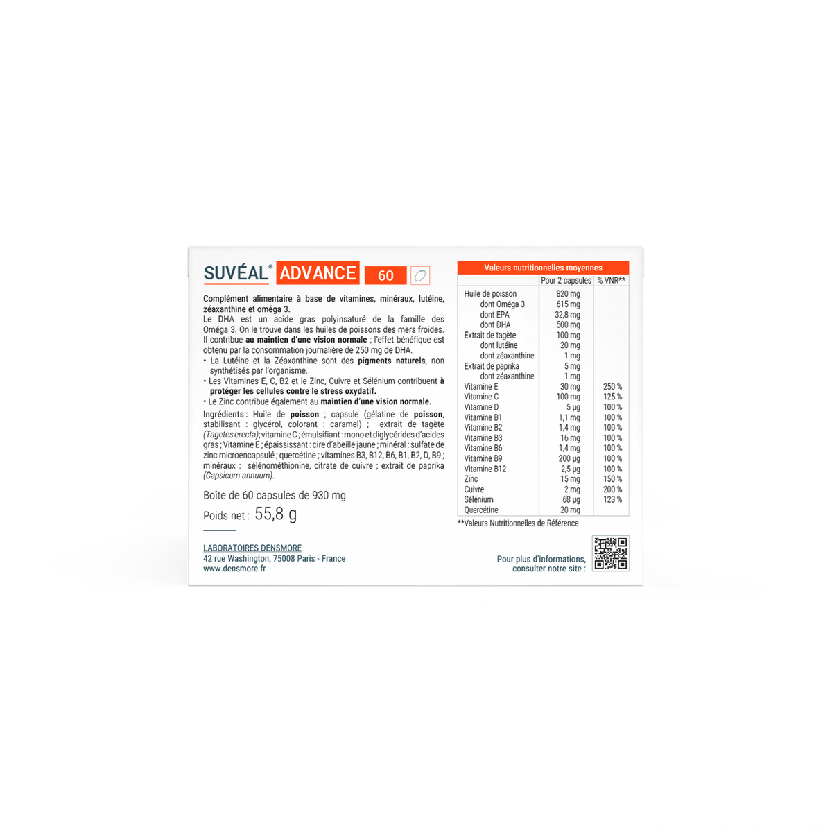 SUVEAL® Advance - Laboratoires DENSMORE – Laboratoire Densmore