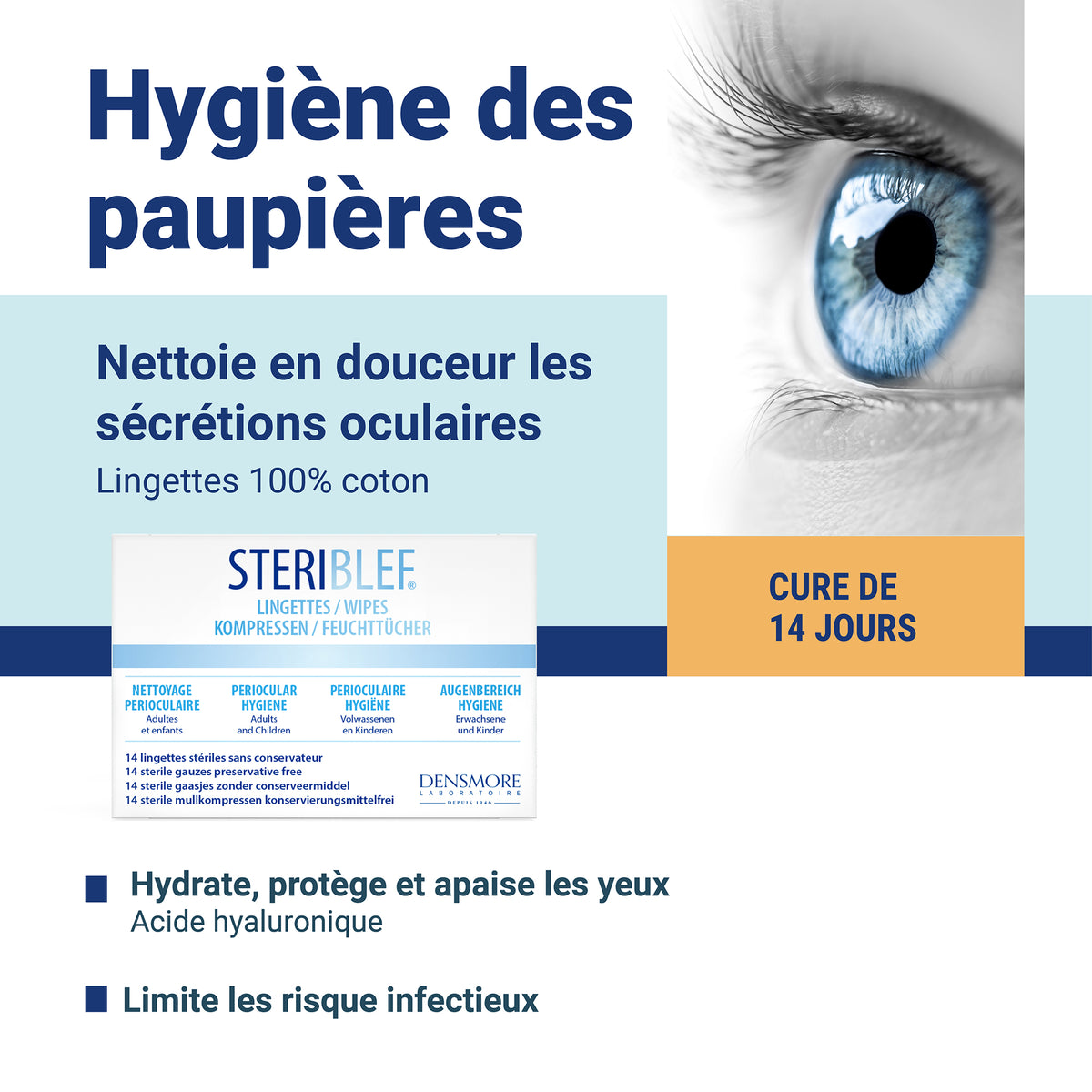 Stériblef® Lingettes – Laboratoire Densmore